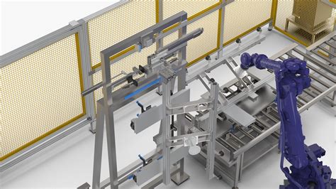 Automatic Loading And Unloading Robot Powder Spraying Line 3d Turbosquid 2209043