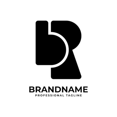 Premium Vector Letters Br Monogram Logo Suitable For Any Business With Br Or Rb Initials