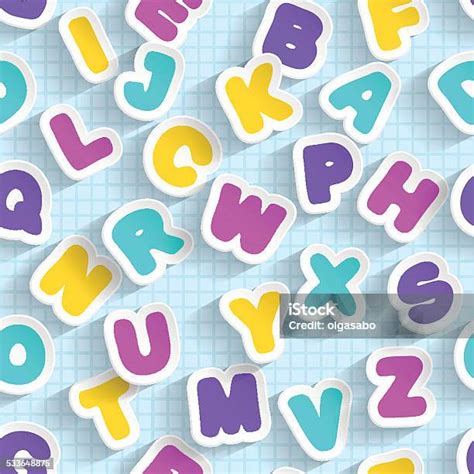 종이 Abc 원활한 수제 서체가 2015년에 대한 스톡 벡터 아트 및 기타 이미지 2015년 3차원 형태 개념 Istock