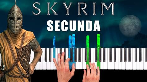 Skyrim Secunda Piano Cover And Tutorial Youtube