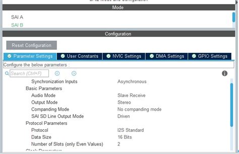 Solved How To Set Sai To Receive Audio Data On The Microp Stmicroelectronics Community