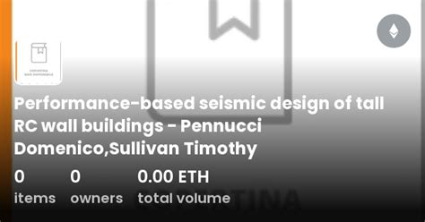 Performance Based Seismic Design Of Tall Rc Wall Buildings Pennucci