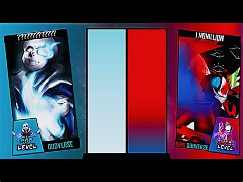 Kinggodversesans Vs Godversesans Power Levels Youtube