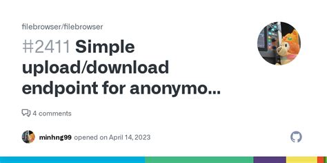 simple upload download endpoint for anonymous upload like transfer sh · issue 2411
