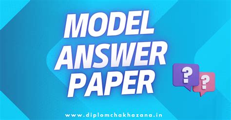 Msbte Model Answer Paper I Scheme All Departments Sorted