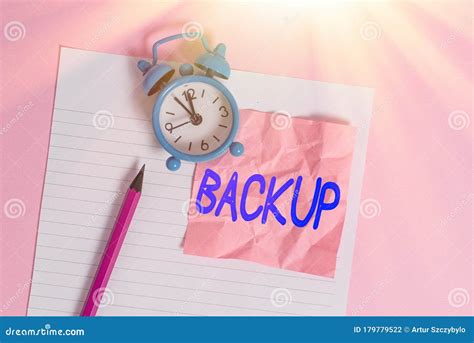 Word Writing Text Backup Business Concept For Copy Of File Or Other Item Data Made In Case