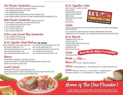 Corned Beef King Menu At Nicholas Ramsey Blog