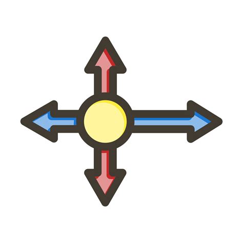 Force Vector Thick Line Filled Colors Icon Design 24095008 Vector Art