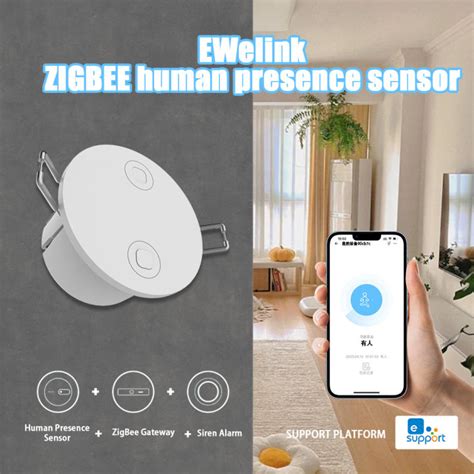 Jiuch Ewelink Zigbee 5 8g Smart Human Presence Detector Mmwave Detection Sensor Motion Sensor