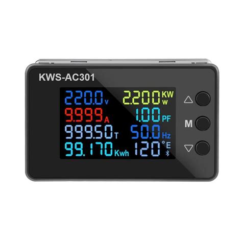 Digital Display Current Voltmeter 50 300v Ac Wattmeter Multifunction Electric Meter Power