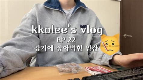 꼬리s Vlog Ep22｜직장인 브이로그👩🏻‍💻 ｜경리 브이로그｜감기｜일상 브이로그｜자취생 브이로그｜고양이와 나🐈 Youtube