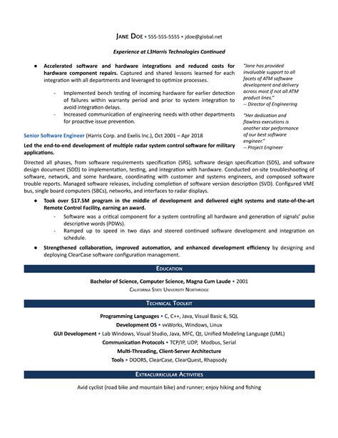 2024 Senior Software Engineer Resume Examples [ Guide]