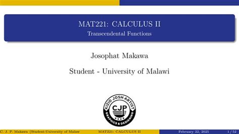 Mat221 Calculus Ii Transcendental Functions Exponential And