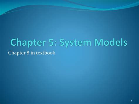 PPT Chapter 5 System Models PowerPoint Presentation Free Download ID 3016458
