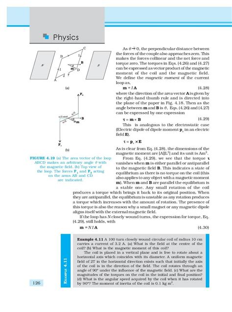 Ncert Book Class 12 Physics Chapter 4 Moving Charges And Magnetism Pdf Aglasem