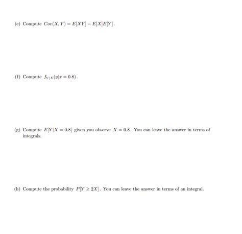 Solved Problem 6 16 Points Let X Y Be Joint Random