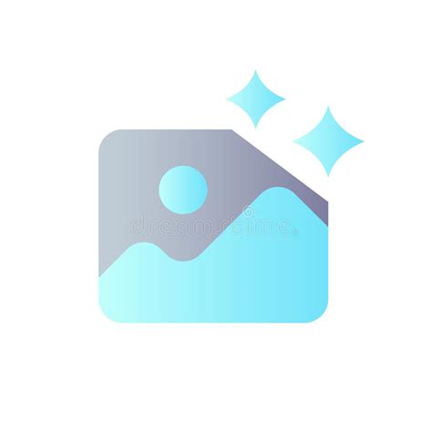 Photo Editing Flat Gradient Color Ui Icon Stock Vector Illustration