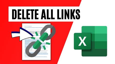 How To Remove All Hyperlinks From An Excel Workbook Youtube