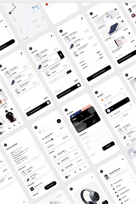Rika Ecommerce Mobile App Ui Kit For Adobe Xd By Pixleslab Themeforest