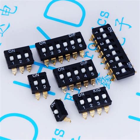 Smd Dip Switch 254mm Black Smd สวิตช์ 8p Arduino Raspberry Pi Nodemcu Iot Nvidia Lora