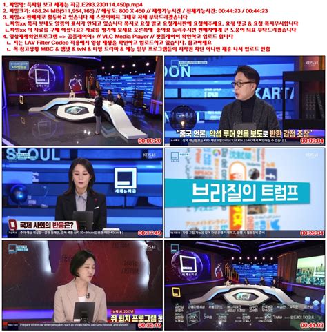 파일보고 다운로드 특파원 보고 세계는 지금 E293 230114 450p