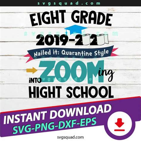 Nailed It Eighth Grade Quarantine Svg Eighth Grade Class Of 2020