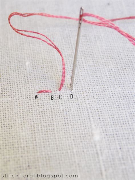 Running Stitch Tutorial Stitch Floral