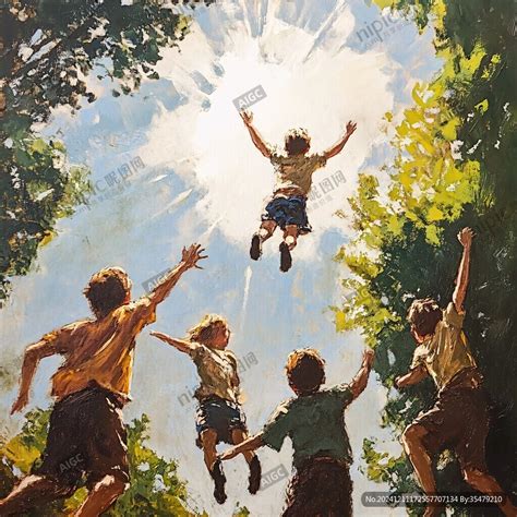 Ai创作图树荫下的儿童 欢乐油画 手绘追日的少年 油画小孩 小朋友油画 美好童年插画 童年趣事园中起舞 童年的夏天 放飞童年 怀旧童年童年壁画 童年怀旧壁画 六一梦幻童年 手绘追光的少年 童年