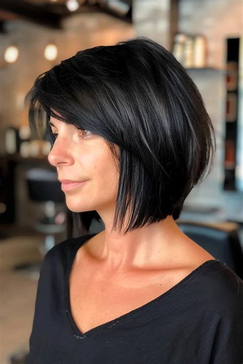 Angled Bobs With Bangs Hairstyles That Will Sharpen Your Style