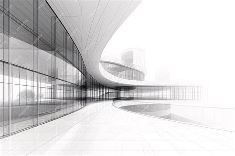 Premium Photo Creative Building Design Rendered In 3d With Abstract Urban Elements And Modern