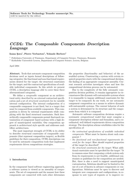 pdf ccdl the composable components description language