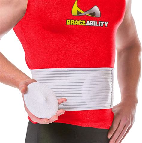 Braceability Hernia Belt For Men And Women Stomach Truss Binder With Compression Support Pad For