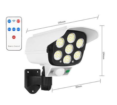 Outdoor Garden Induction Lights Smd Solar Power Sensor Lamp Simulation Monitoring Security
