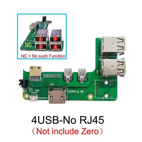 Интерфейсный адаптер Raspberry Pi Zero от 2 Вт до 3b 4 Usb концентратора шляпа купить с