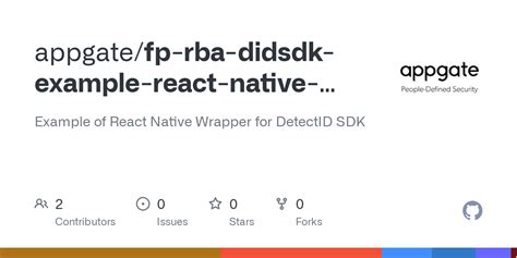 Github Appgate Fp Rba Didsdk Example React Native Wrapper Example Of React Native Wrapper For