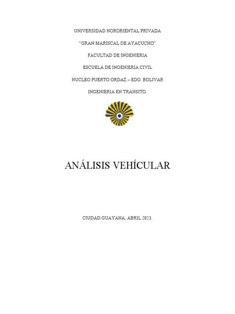 Analisis Vehicular Pdf