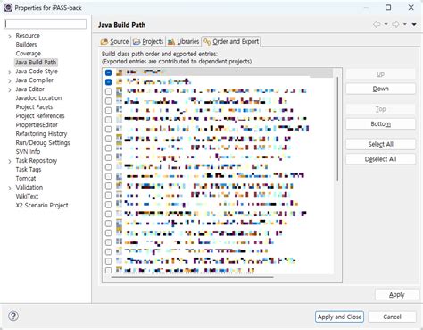이클립스 빌드 안될 때 해결 방법