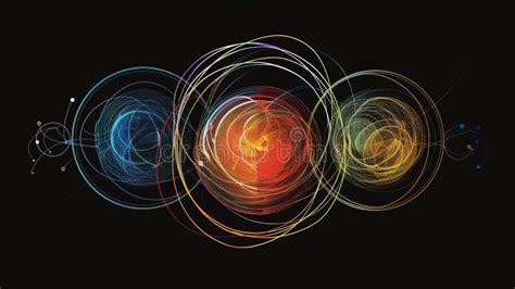 A Digital Drawing Featuring Three Concentric Circles Representing The