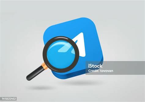 돋보기가 있는 메신저 아이콘입니다 3d 벡터 일러스트 레이 션 3차원 형태에 대한 스톡 벡터 아트 및 기타 이미지 3차원 형태 개념 개념과 주제 Istock