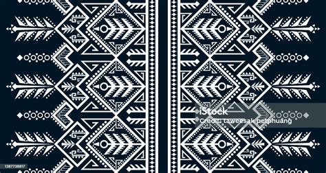 기하학적 수직 원활한 패턴 화이트 추상 민족 디자인 원주민 Ep48 0명에 대한 스톡 벡터 아트 및 기타 이미지 0명 건축 경기 조추첨 Istock