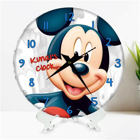 buy mickey mouse clock mdf round online at best discounts
