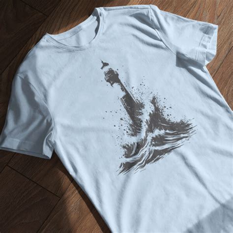 Waves Crashing Lighthouse Svg File Compatible With Cricut