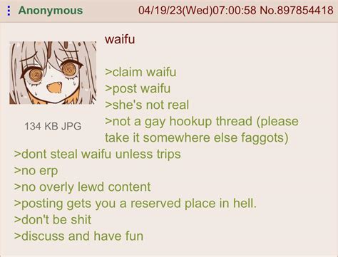 Anons Waifu Discussion Rules Rgreentext