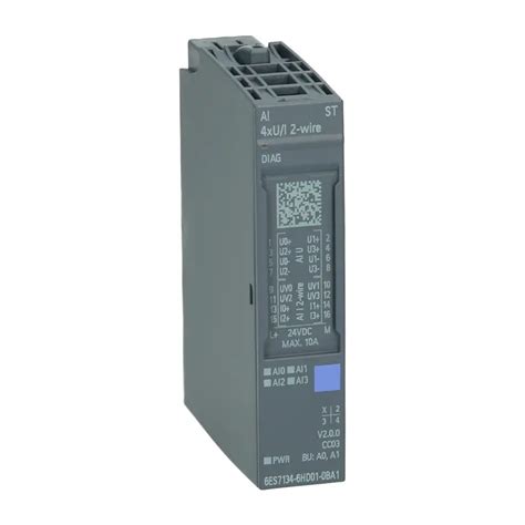 Siemens SIMATIC ET 200SP AI 4x U I 2 Wire 6ES7134 6H Automation24