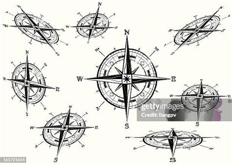 292 Digital Compass And White Background High Res Illustrations Getty