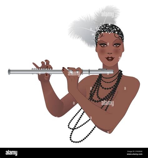African American Woman 1930s Stock Vector Images Alamy