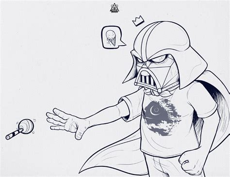 Illustration Fanbabe Darth Vader Kid On Behance