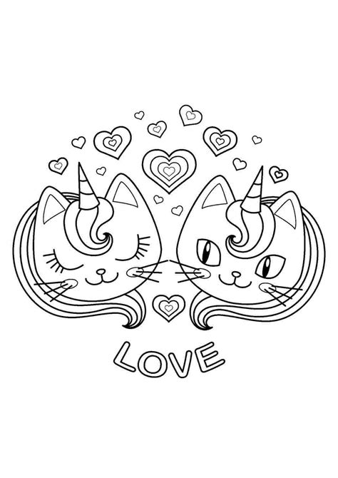 Раскраски Раскраска Кот единорог для детей Картинки раскраски Раскраска Кот единорог с