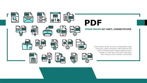 Pdf Electronic File Landing Header Vector 9931546 Vector Art At Vecteezy