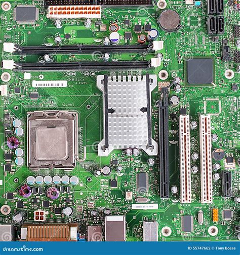 Computer Motherboard Printed Circuit Board Stock Photo Image Of